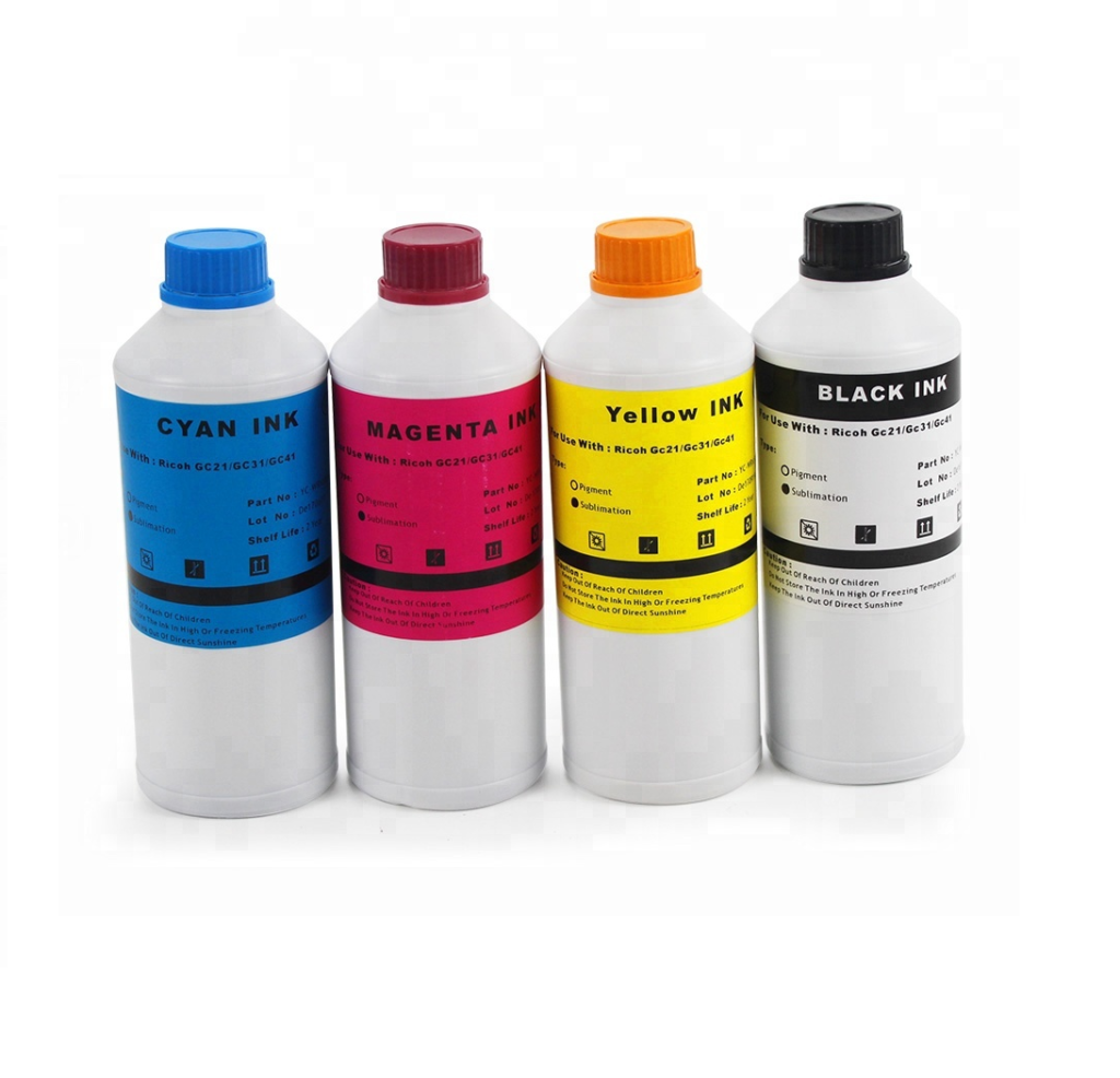 Ricoh B/C/M/Y Generic Dye Ink Bottles - Toner Corporation PTY LTD